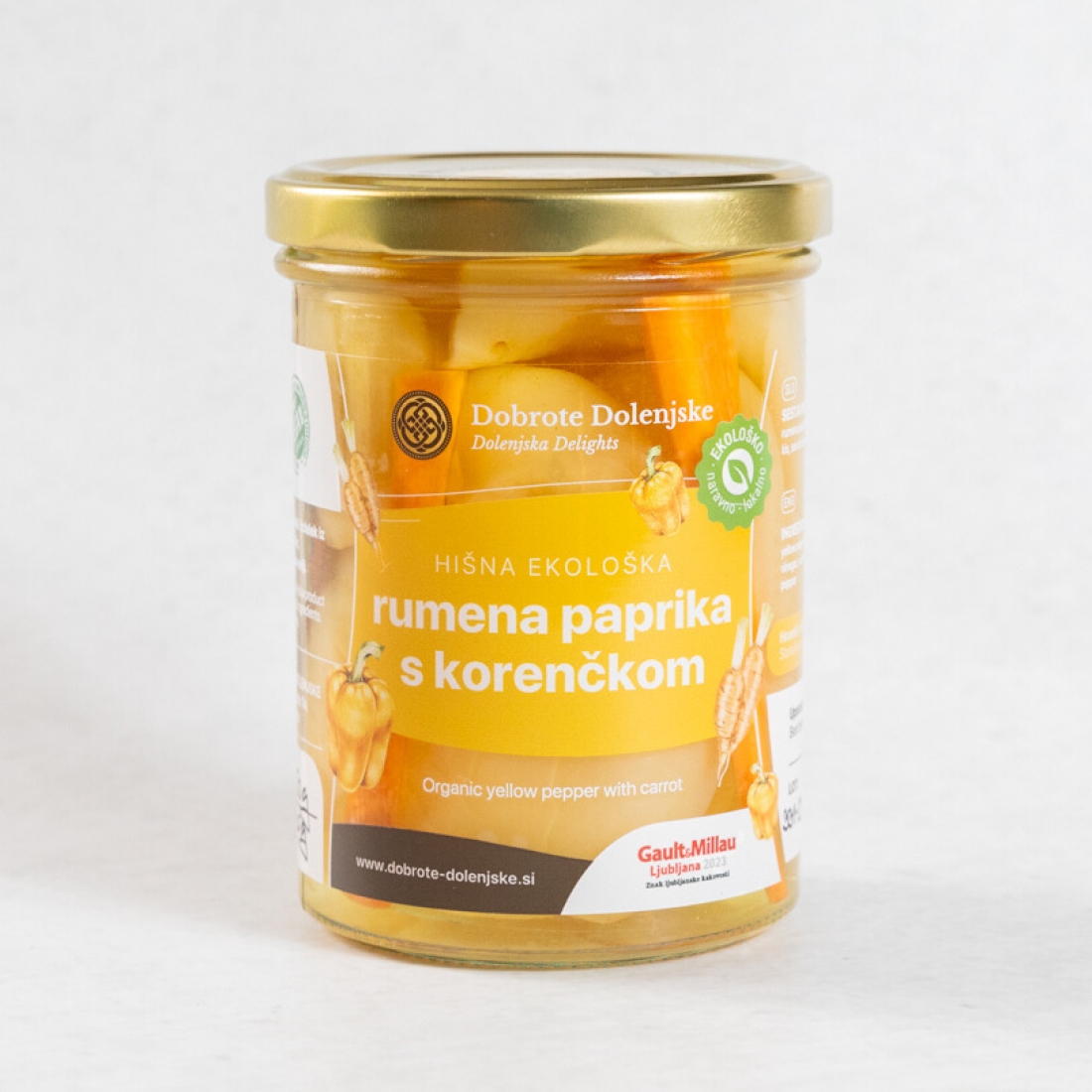 Hišna EKO rumena paprika s korenčkom (400 g)